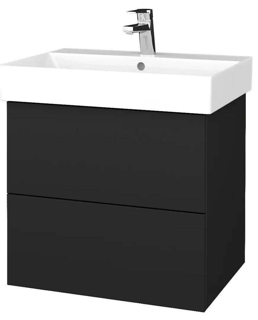 Dřevojas Koupelnová skříň VARIANTE SZZ2 60 Varianta: N01 Bílá lesk / M05 Béžová mat