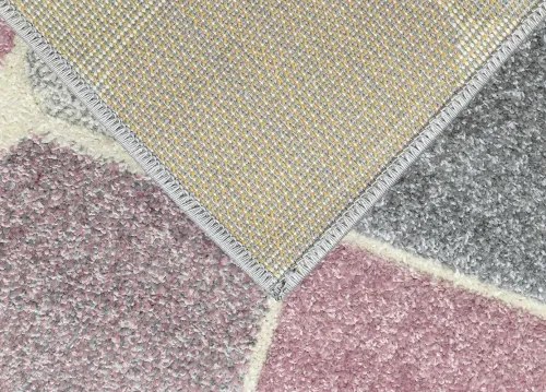 Koberce Breno Kusový koberec PORTLAND 172/RT4P, Růžová, Vícebarevné, 160 x 235 cm