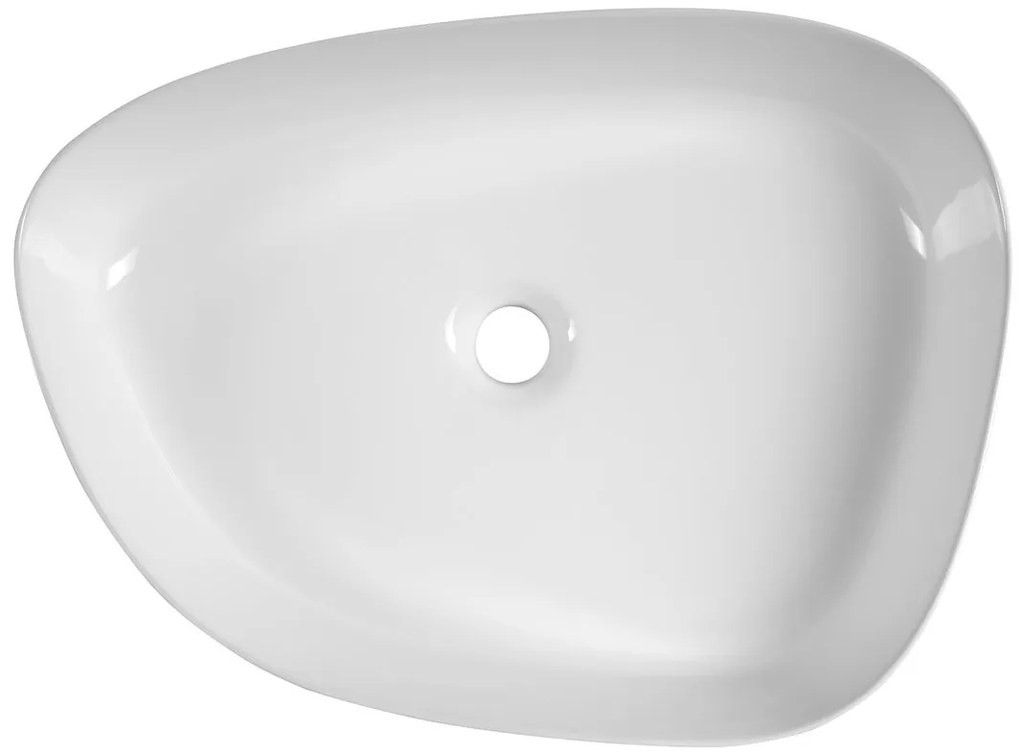 Aqualine Aqualine, Keramické umyvadlo na desku, 55x42cm, bílá, 55421