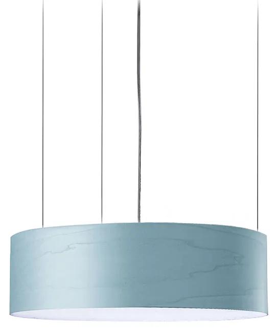 Tenké dřevěné svítidlo ve tvaru válce Gea Slim  Tenké dřevěné svítidlo ve tvaru válce Gea Slim Dekor: Mořská modř