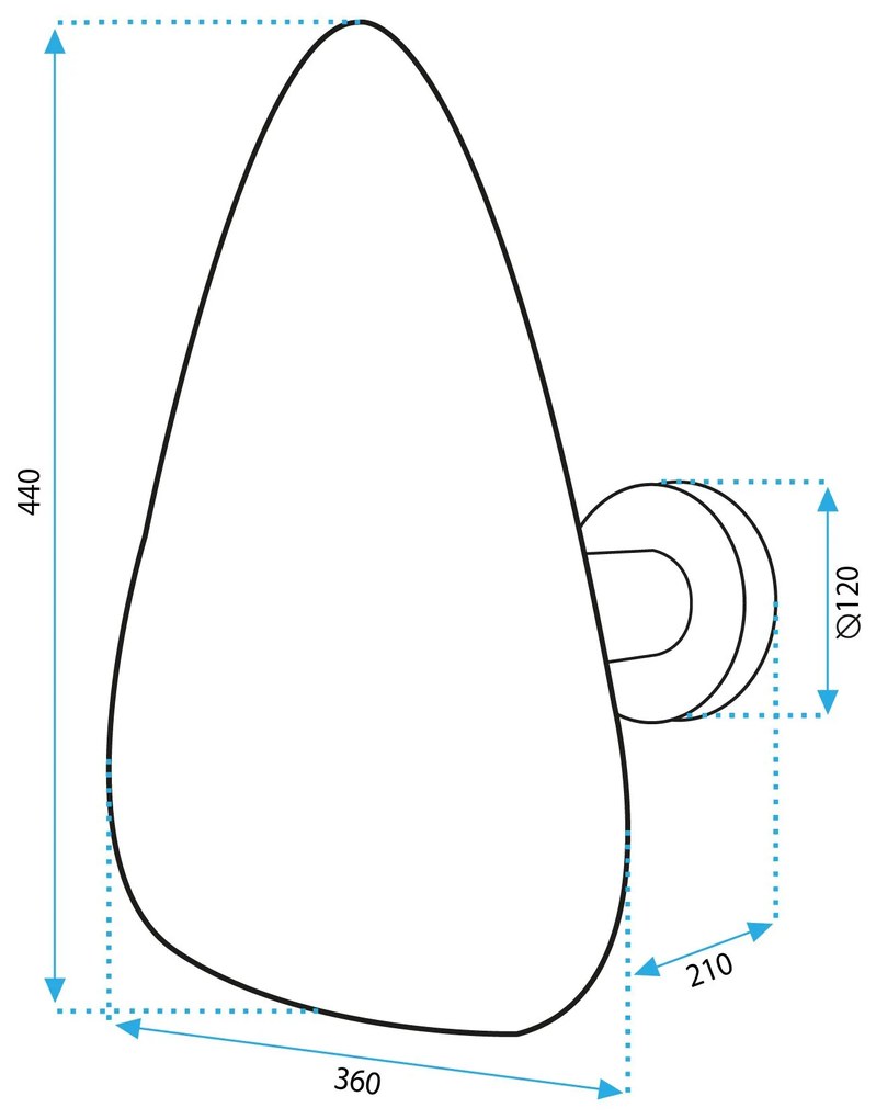 Toolight Nástěnné svítidlo APP1423-1W