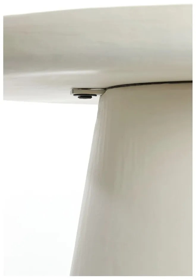 Bílý kulatý konferenční stolek ø 70 cm Kulona – Light &amp; Living