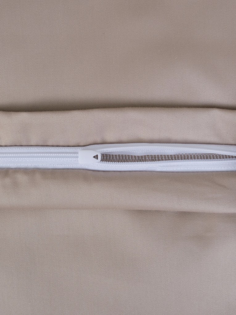MK Lůžkoviny Saténové povlečení - Diana cappuccino 140 × 200 cm, 70 x 90 cm