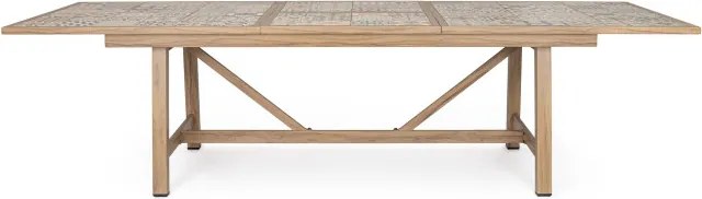 BIZZOTTO Rozkládací zahradní stůl KALIMERA hnědý 212-285x106 cm 0664137