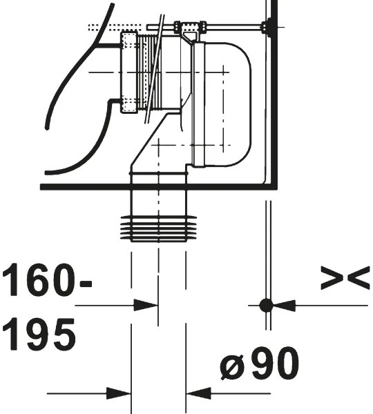 Duravit 20600900002 - WC kombi D-CODE keramika/lesklá bílá