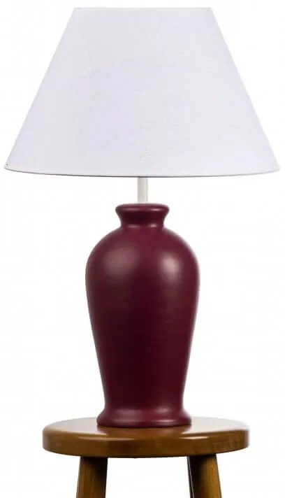 T-BIS Stolní lampa keramika ERIS - bordó Typ stínidla: Stínidlo květy