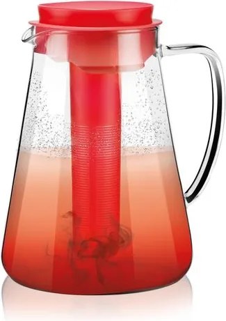 TESCOMA Džbán TEO 2,5 l, s vyluhováním a chlazením, červená