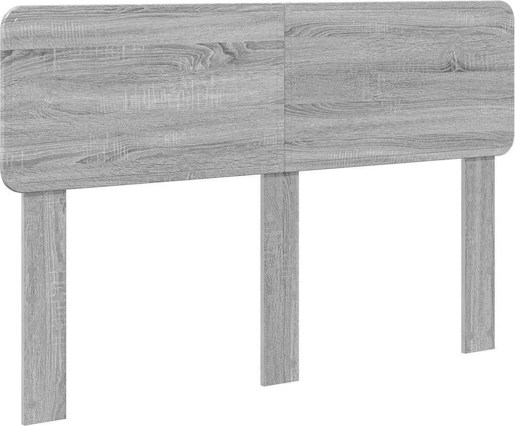 Rám postele s čelo Šedá Sonoma 150 x 200 cm Dřevěný materiál 3412176
