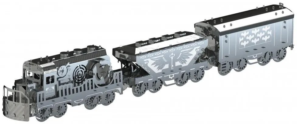 3d puzzle metal time luxusní ocelová stavebnice heavy loco