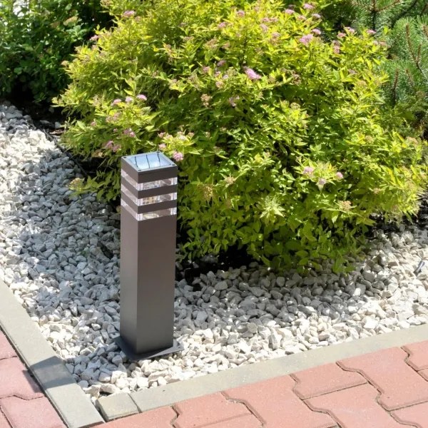 LED RGBW Stmívatelná venkovní lampa TEKSAS 1xE27/9W/230V 44 cm IP44 antracit