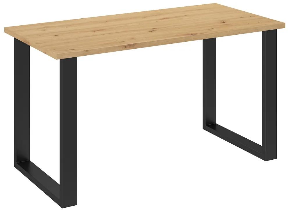 Jídelní stůl PILGRIM 138x67 cm černá/artisan