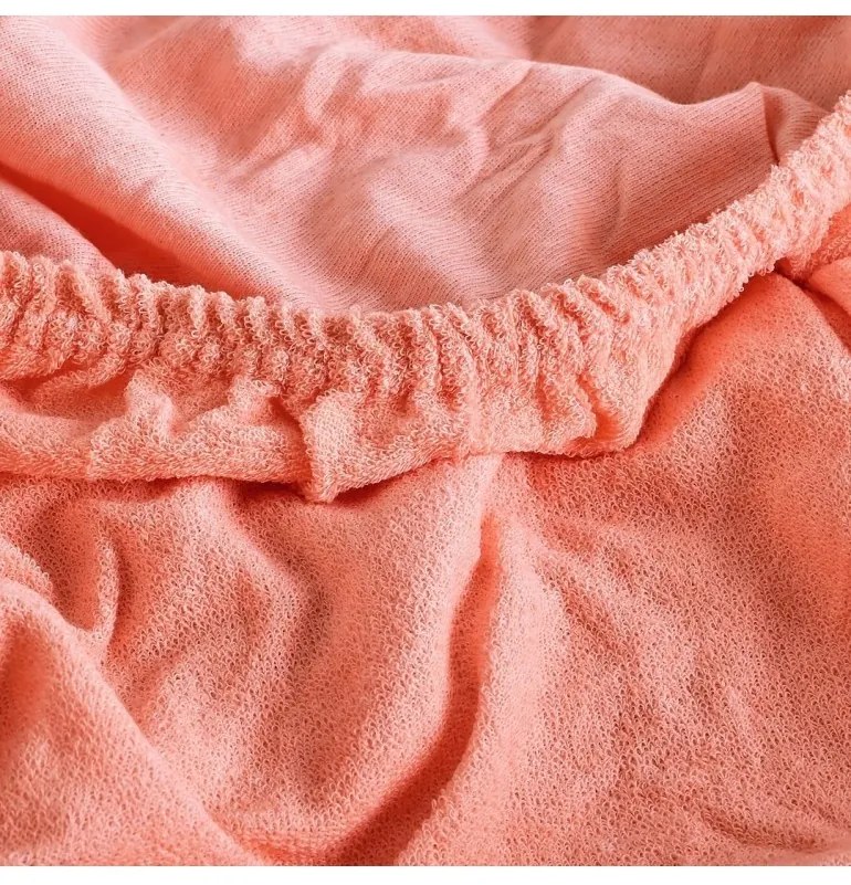 Plachta ložní meruňková froté EMI, Plachta 90x200