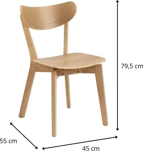 Jídelní set Roxby dub přírodní