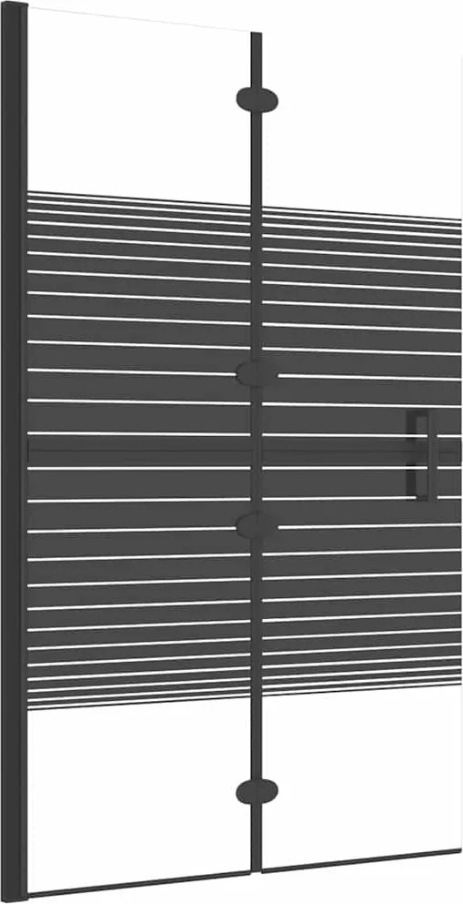 Skládací sprchový kout ESG 80 x 140 cm černý 150740