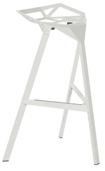 Bílá barová židle Magis Officina, výška 74 cm