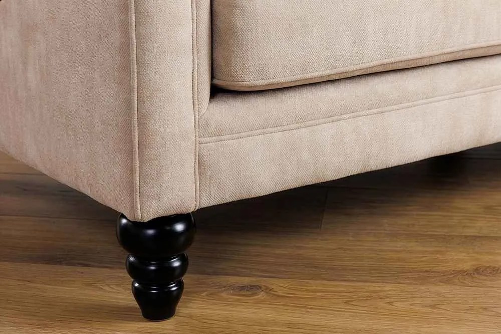 Designová rozkládací pohovka Scarlet 220 cm šampaňský samet