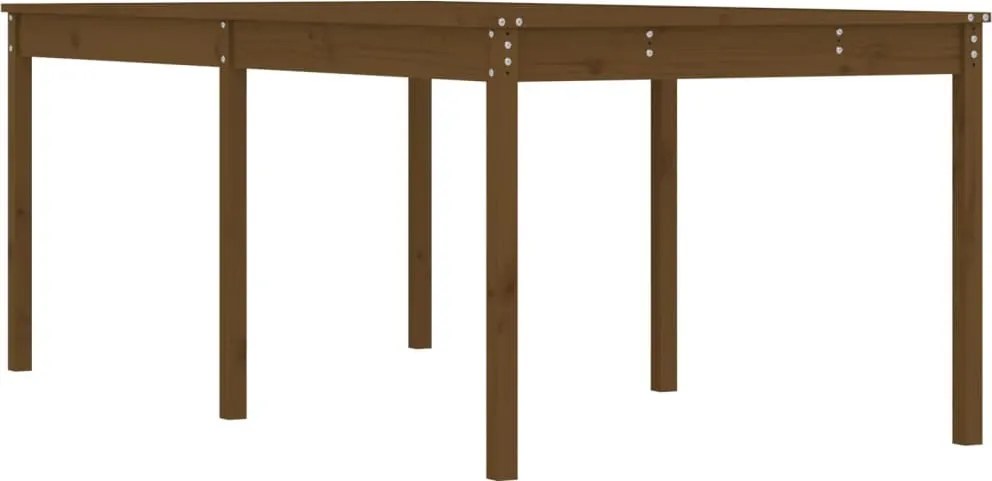 vidaXL Zahradní stůl šedý 203,5 x 100 x 76 cm masivní borové dřevo [823986] Barva: Černá borovice