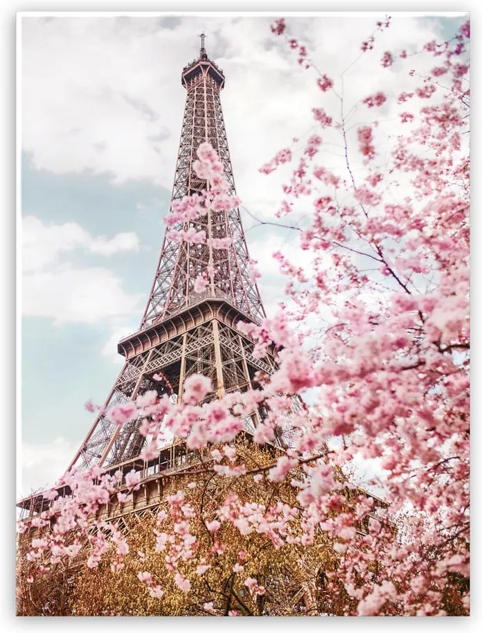 Obraz na plátně Styler Romantic Eiffel, 100 x 75 cm