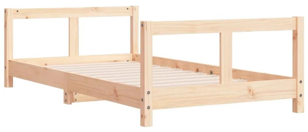 Dětská postel 80 x 160 cm masivní borové dřevo - Default Title