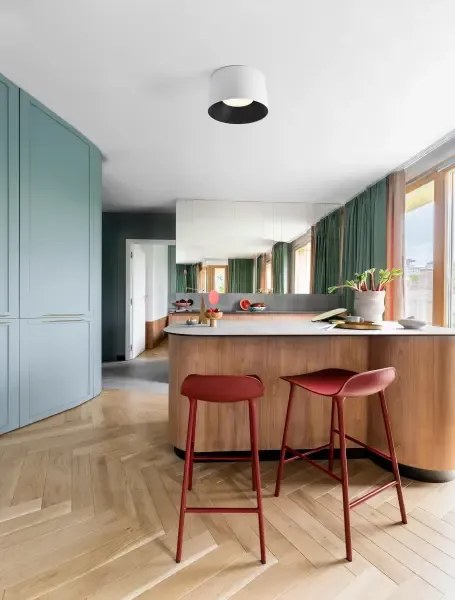 LED bílo-černé moderní stropní svítidlo Atil