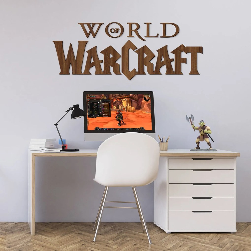 DUBLEZ | Dřevěné logo na zeď - World of Warcraft
