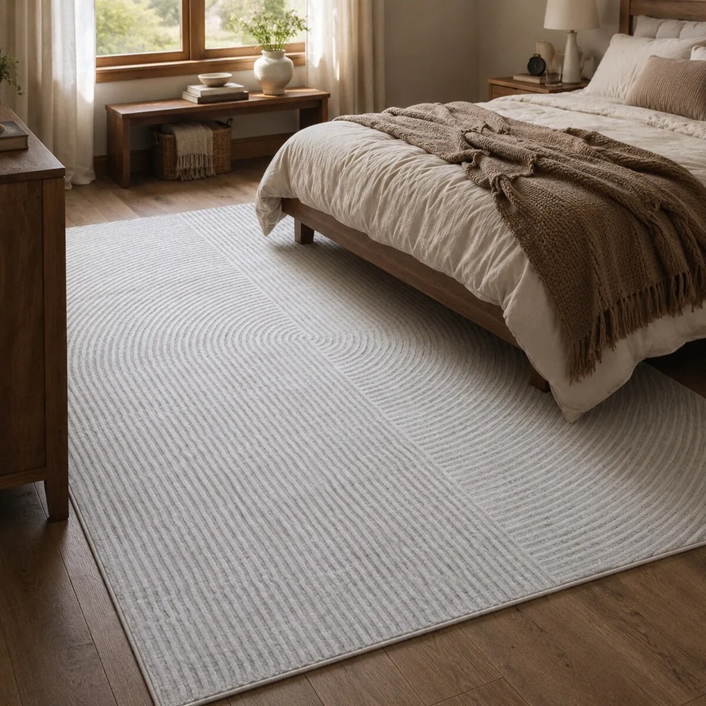 Angel Carpet, Kusový koberec Zafiro 19 Grey, 60x110, šedá, kancelář