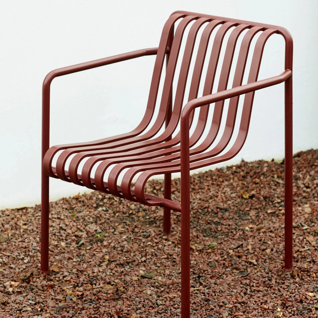 HAY Zahradní židle Palissade Dining Armchair, Iron Red