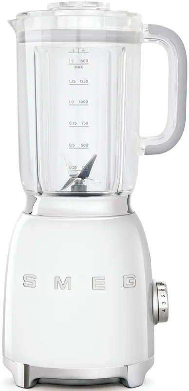 Stolní mixér Smeg 50's style BLF01WHUK / 800 W / 18 000 ot./min. / bílá