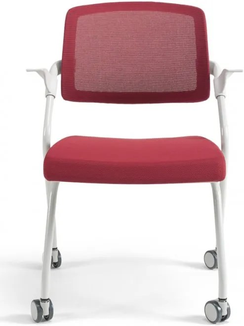 Office Pro Konferenční židle na kolečkách Bestuhl U20 WHITE — více barev, stohovatelná Zelená