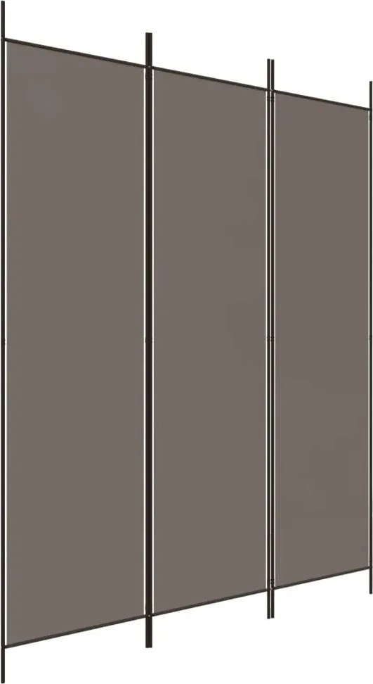 vidaXL 3dílný paraván 150x200 cm textil [350180] Barva: Černá