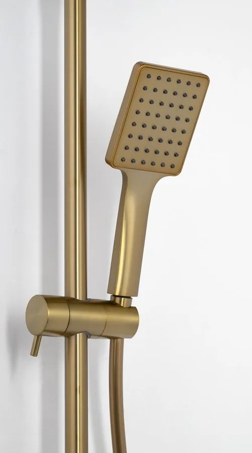 Sapho DAKAR sprchový sloup s termostatickou baterií 150 mm teleskopický zlato mat SZ139GB