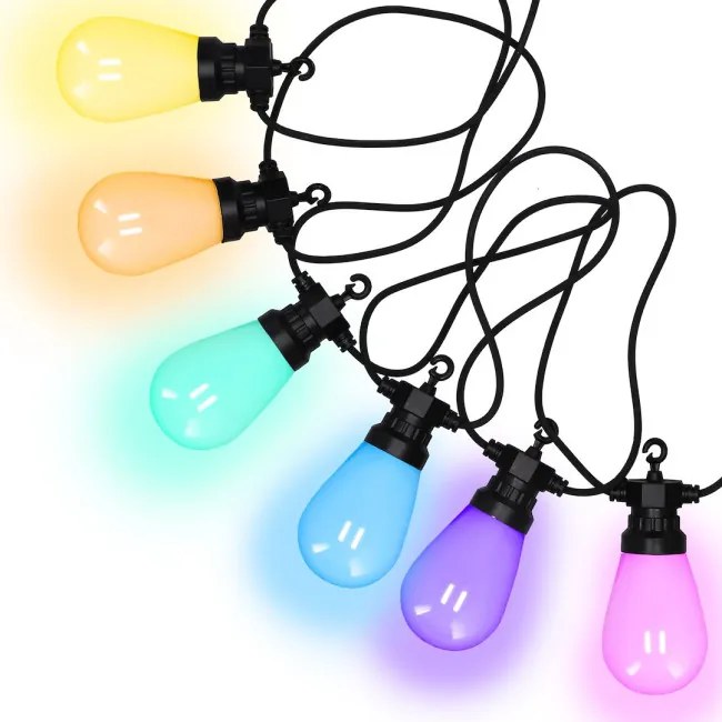 LED girlanda s aplikací a dálkovým ovládáním 12m+3m