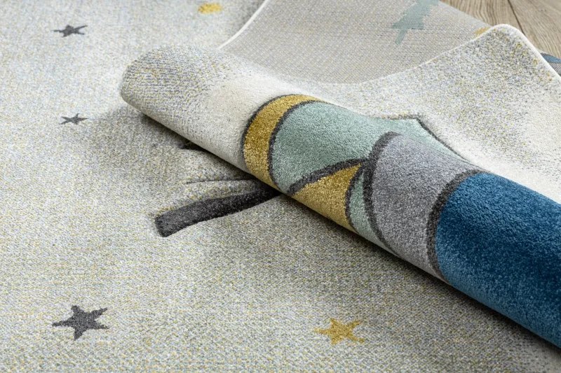 Dywany Łuszczów Dětský kusový koberec Petit Tipi grey - 80x150 cm