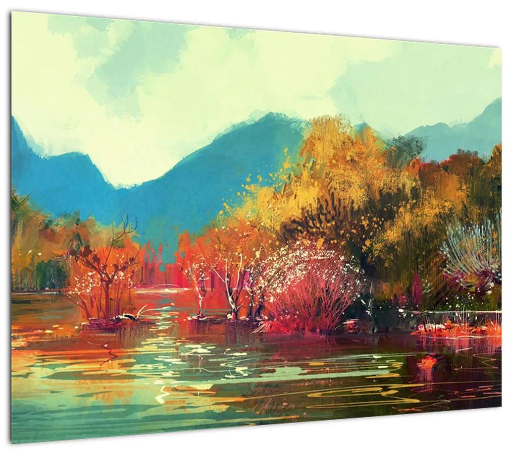 Skleněný obraz - Barvy podzimu (70x50 cm)