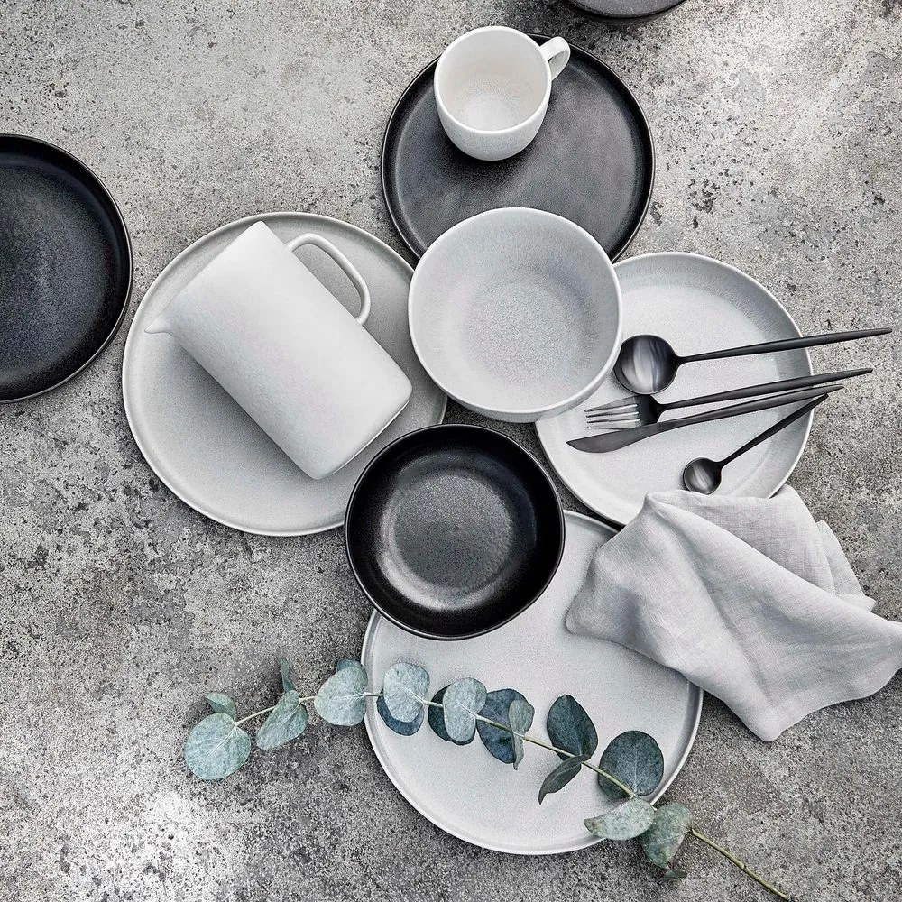 CASA NOVA Sada hlubokých talířů 22,5 cm set 4 ks - šedá