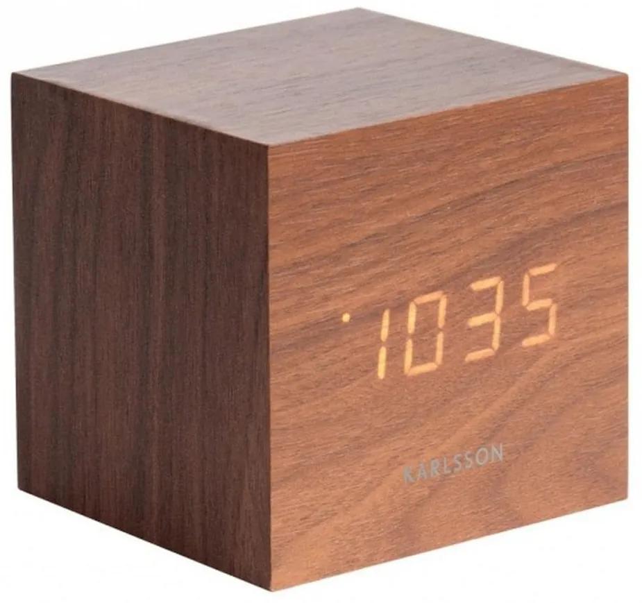 Designové LED hodiny s budíkem Karlsson KA5655DW 8cm