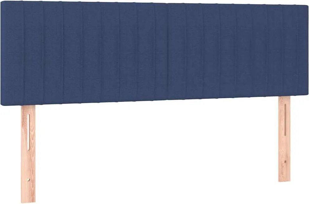 Box spring postel s matrací modrá 140x190 cm textil 3129871