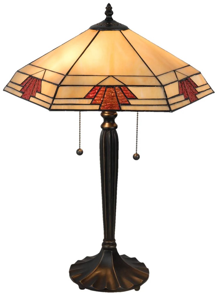 Stolní lampa 5202 ve stylu Tiffany, 44x38 cm