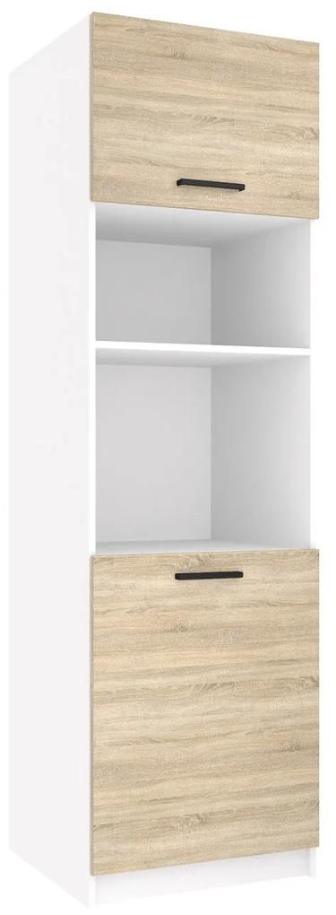 Vysoká kuchyňská skříňka Belini pro vestavnou troubu 60 cm dub sonoma  TOR SSP60/1/WT/DS/0/B1