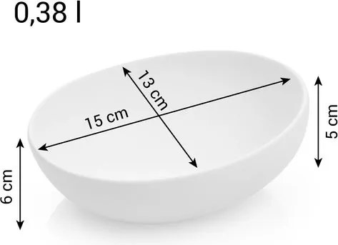 TESCOMA Miska FANCY HOME Stones 15 cm, bílá