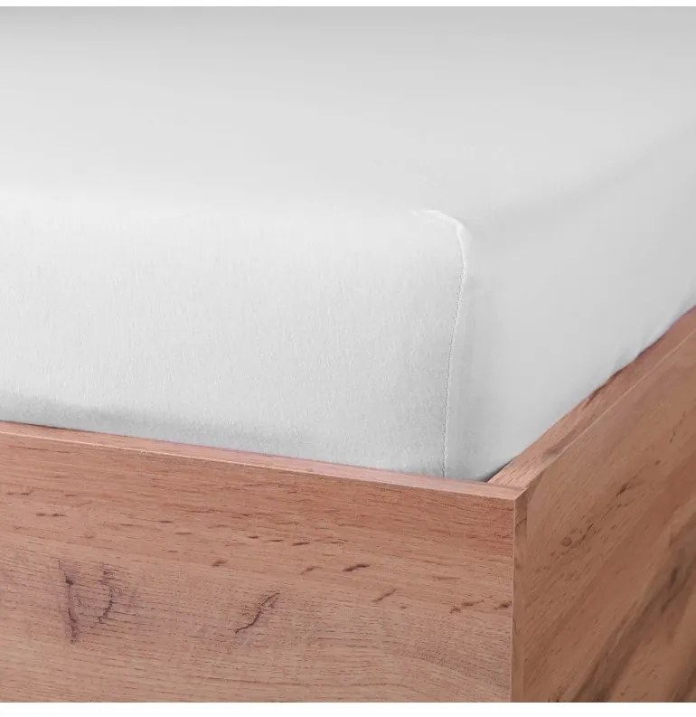 Prostěradlo bílé jersey EMI, Plachta 90x200