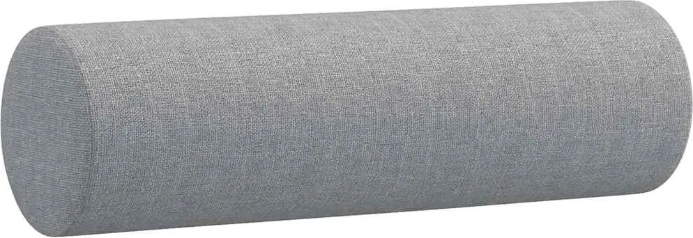2dílná sedací souprava s polštáři světle šedá textil 3201818
