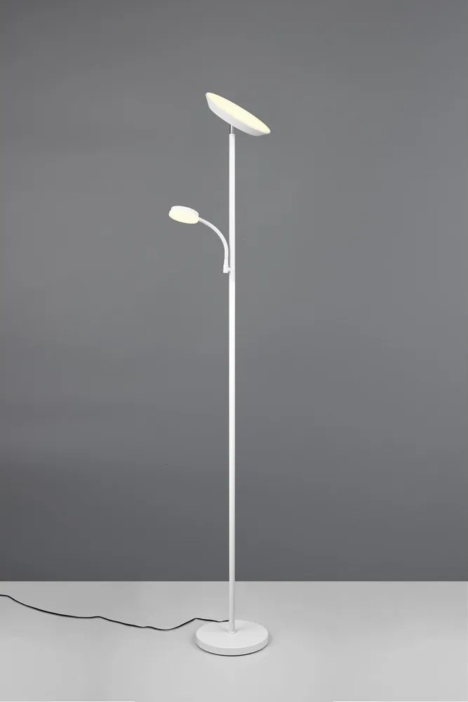 Bílá LED stojací lampa (výška 178 cm) Specter – Reality