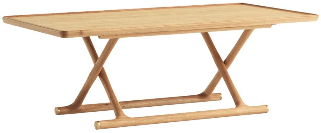OnaDnes -20% Audo CPH Přírodní dubový konferenční stolek AUDO JÄGER 130 x 65 cm