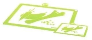 Krájecí prkénko plastové na zeleninu  zelená set – 2ks - Mastrad