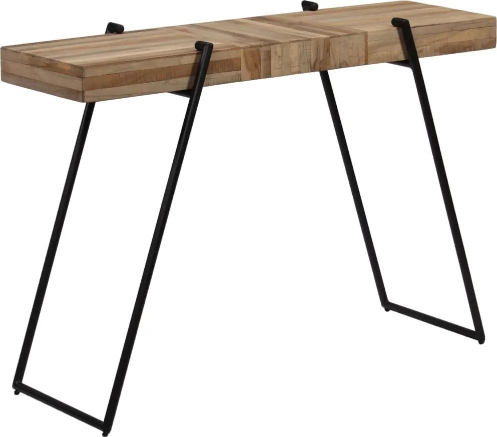 vidaXL Konzolový stolek z recyklovaného teaku 120 x 35 x 81 cm [246089]