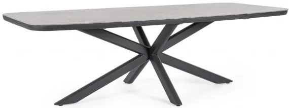 BIZZOTTO Zahradní jídelní stůl ISACCO 240x110 cm antracit