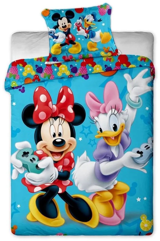 Jerry Fabrics+Dadka Bavlněné povlečení Mickey and Minnie games