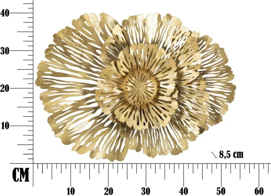 Nástěnná dekorace ve zlaté barvě Mauro Ferretti Ibis, šířka 52,5 cm