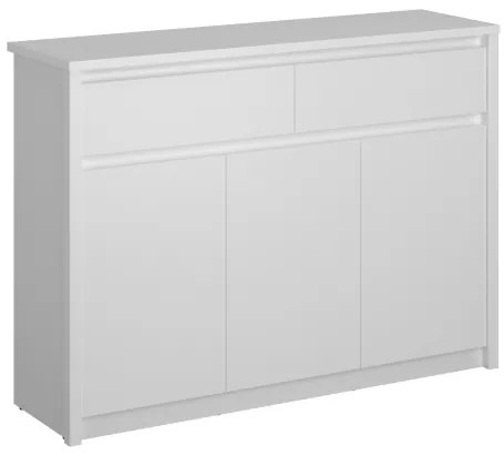 SK_TK Komoda 3D2S, bílá, ERODIN